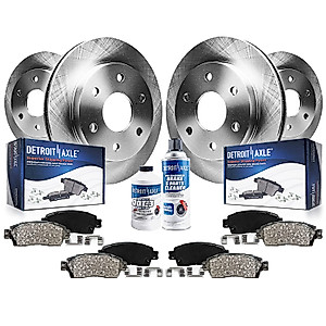 Detroit Axle - Brake Kit for 2007 2008 2009 Ford Expedition Lincoln Navigator Brakes Rotors and Ceramic Brake Pads Front & Rear Replacement