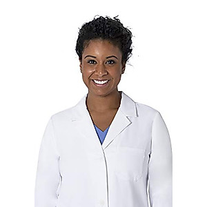 Healing Hands White Lab Coat 6 Pocket Full Length Womens 5161 Faye Lab Coat The White Coat Minimalist Collection White 2XL
