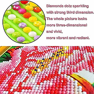 DOTSOPS 2P DIY Diamond Painting Kits 5D Full Drill for Adults Art Moon Tree Combo Suitable Kids Home Wall Decor Christmas All Saints' Day Gifts of Life Crystal Rhinestone Embroidery Craft12x16in