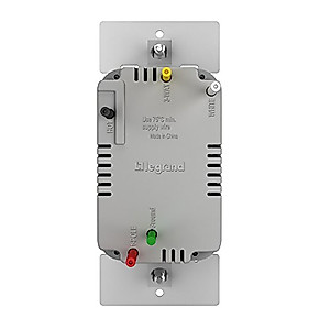 Legrand - Pass & Seymour Radiant WWRL10LACCV2 Enabled, Light Almond Smart Wi-Fi Switch