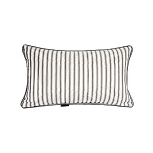 SUPMAISON Pack of 2 Decorative Indoor Outdoor Outdoor Pillow 20" x 12", (Polyester, Crestwood Stripe Gray)