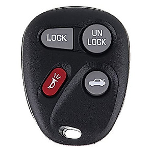 ECCPP 1X Keyless Entry Remote Key Fob Replacement for Buick/for Chevy Silverado Series/for GMC/for Pontiac/Saturn/Oldsmobile/for Cadillac Escalade Series ABO1502T 16245100 16207901