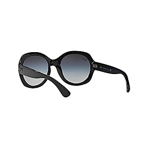 Ray-Ban Women's RB4191 Round Sunglasses, Black, 57mm