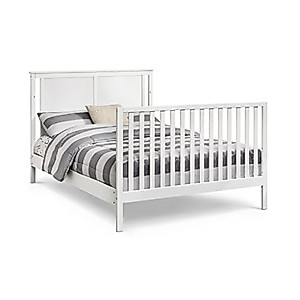 Suite Bebe Connelly 4 in 1 Convertible Crib in White with Rockport Gray Wood