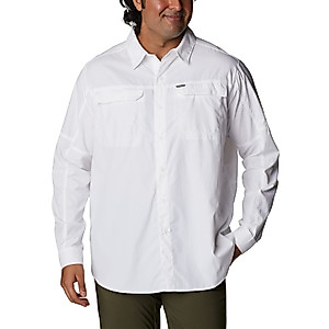 Columbia Men's Silver Ridge 2.0 Long Sleeve Shirt, White, XXL