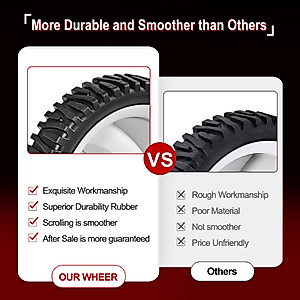 SENZHAO Front Drive Wheels 532403111 194231x427 194231x460 for Craftsman Drive Self Propelled Lawn Mower Set of 2