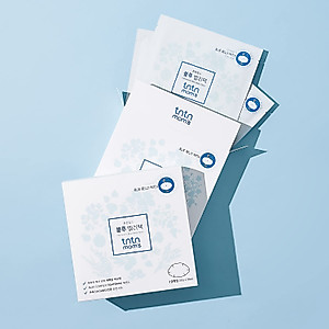 TNTNMOM’S Blue Belly Sheet Mask : Stretch Mark Prevention Mask Pack - 10 Safe & Fragrance-Free Sheets (1.94oz Essence) - Nourishing Solution for Pregnant Women's Skin