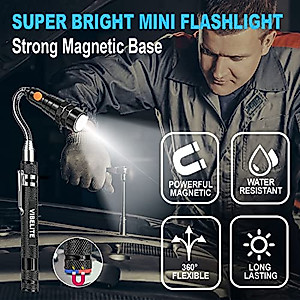 VIBELITE Extendable Magnetic Flashlight with Telescoping Magnet Pickup Tool-Cool Gadgets Gifts Idea & Birthday Gifts For Men, Husband, Dad, Father, Mechanic, Tech, Handyman, Him, Women
