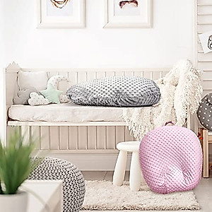 6 Pcs Newborn Lounger Cover Removable Slipcover for Baby Lounger Cover Soft Minky Dot Newborn Lounger Pillow for Infant Ultra Comfortable Safe for Babies