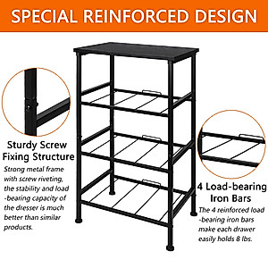 YOHKOH Tall Dresser Storage Drawers Stand with 3 Removable Fabric Drawers-Organizer Unit for Bedroom, Living Room, Storage Bins with Drawers,Grey