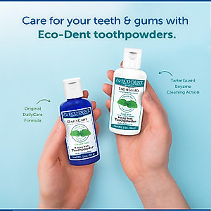 Eco-Dent TartarGuard Baking Soda Toothpowder, Fresh Mint 2 oz