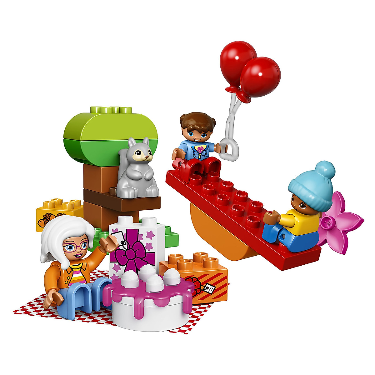 LEGO DUPLO My Town Birthday Party 10832, Preschool, Pre-Kindergarten Large Building Block Toys for Toddlers