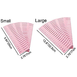 ZZ Lighting 8 Pcs Plastic DIY Grid Drawer Divider Finishing Shelves for Home Tidy Closet Makeup Socks Underwear Kitchenware Pink