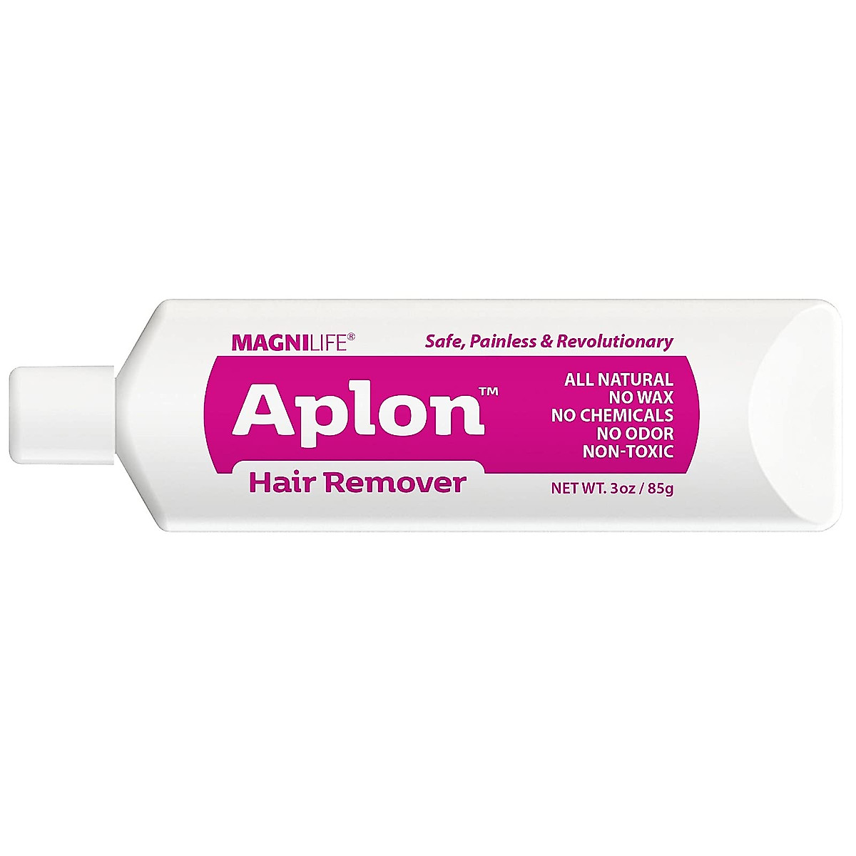 Aplon Hair Remover, Natural Hair Removal Alternative to Depilatory Creams and Wax Strips, 3 oz. Tube