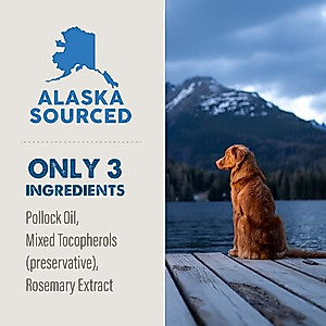 Grizzly Pollock Oil Supplement for Dogs, 32-Ounce