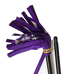 BinaryABC Halloween Witches Broom Plastic Broom,Halloween Cosplay Costume Props,Halloween Masquerade Dress Up Costume Decoration Supplies(Purple)