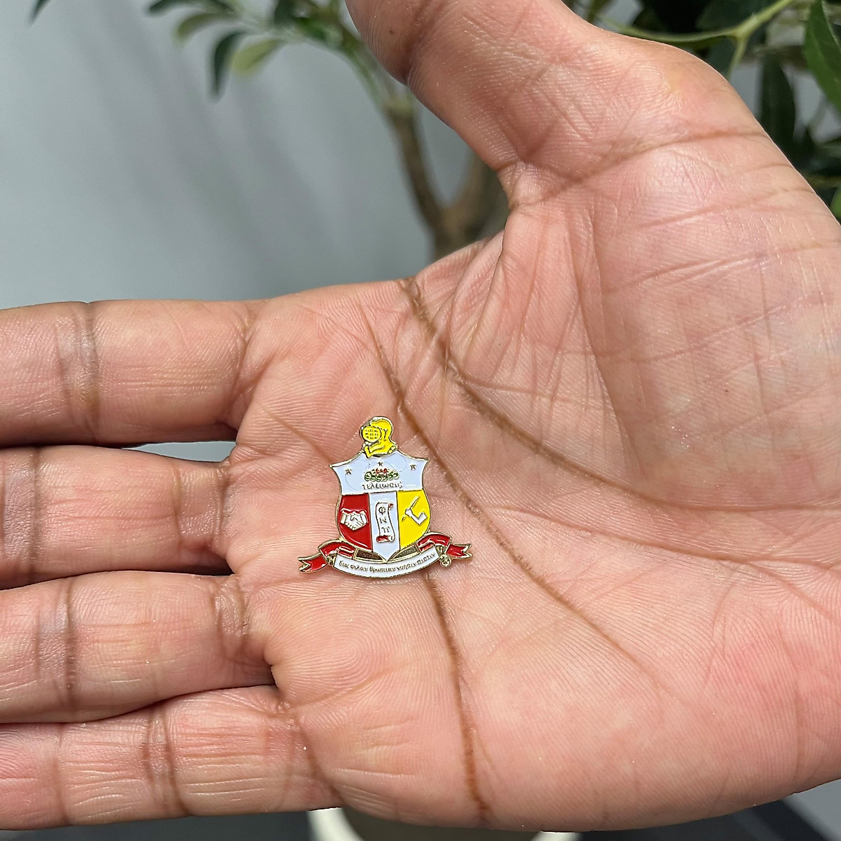 Desert Cactus Kappa Alpha Psi Lapel Pin Gold Crest Fraternity Enamel Formal Wear Blazer Jacket Nupe