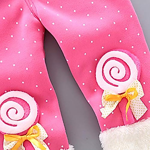 12 Month Pants Girls Thick Dot Pants Girls Toddler Baby Warm Clothes Candy Trousers Legging Kids Girls Pants Hot Pink