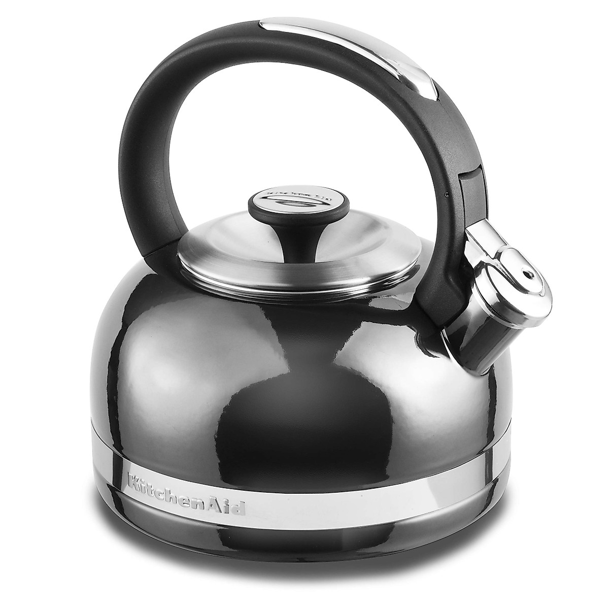 KitchenAid 2.0-Quart Full Handle and Trim Band Stovetop Kettle, 2 Qt, Pyrite