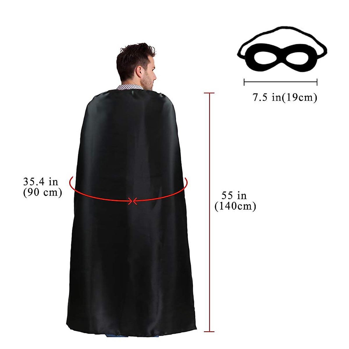 D.Q.Z Bulk Superhero-Capes and Masks for Adults Super Hero Costume Women Men Group Halloween Team Spirit Party,10 Pack