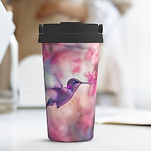WANGZHAO Humming bird Print Double Wall Stainless Steel Vacuum Insulated Tumbler Cup Home Thermal Cup