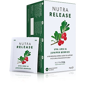 NUTRARELEASE - Kidney Tea | Bloated Stomach Tea – Includes Uva Ursi, Dandelion & Nettle - Assist With Water Retention & Digestion - 20 Enveloped Tea Bags - by Nutra Tea - Herbal Tea
