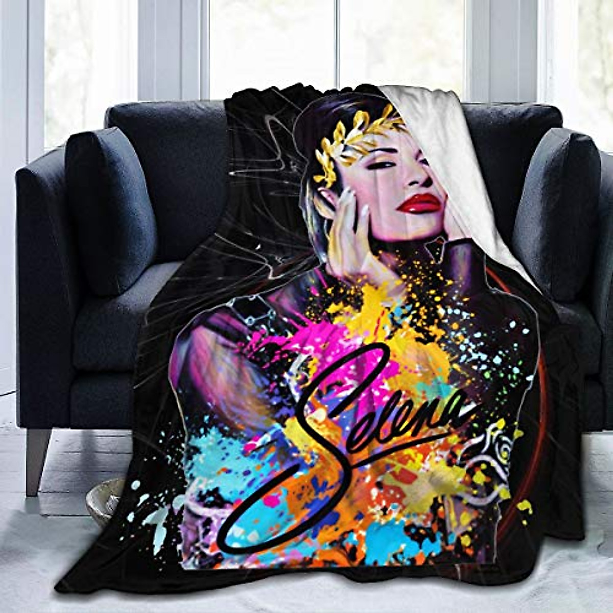 Shxjdthafa Selena Quintanilla Ultra-Soft Micro Fleece Blanket Throw Super Soft Blanket 60"x50"