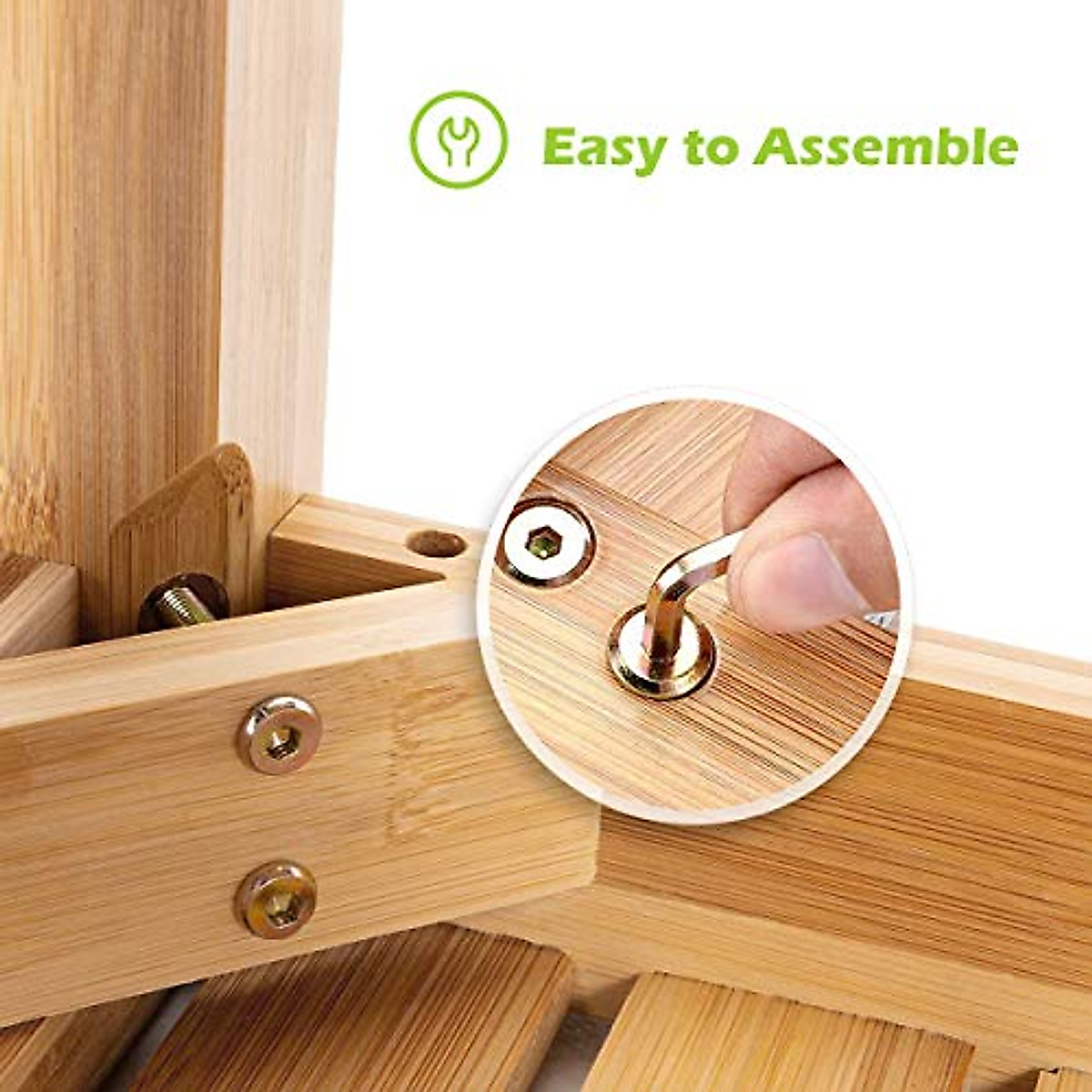 OasisCraft Bamboo Shower Bench with Foot Stool, 2-Tier Wood Spa Bath Organizer Seat with Underneath Storage Shelf, Wooden Bath Chair for Inside Shower, Small Bathroom Stool with Free Soap Dish