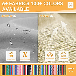 ROFIELTY Custom Outdoor Bench Cushion, Soft Bench Cushions for Outdoor Furniture, Durable Stain Resistant Outdoor Bench Seat Cushion, Window seat Cushions (Custom Size)