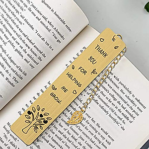 Mosailles Teacher Appreciation Bookmark Teachers Gifts Set of 3 Color Gold Thank You Gifts from Students Graduation Gift Back to School Gift Special Teacher Gift Metal End of The Year