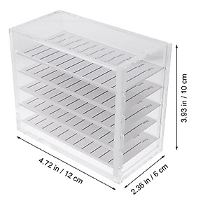 Cabilock 5 Box lash trays for lash extensions Eyelash curler portable Acrylic drawer false eyelash case artificial Organizer Storage eyelash container Storage Box household