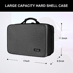 Glamgen Carrying Case for PS5 Travel Case for Playstation 5 Console PS5 Games Gaming Headset Console Dock and Accessory Organizer