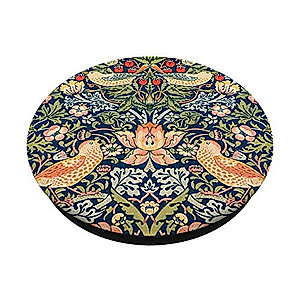 Bird Pattern Vintage Trees Plants Retro Botanical Leaves PopSockets Grip and Stand for Phones and Tablets