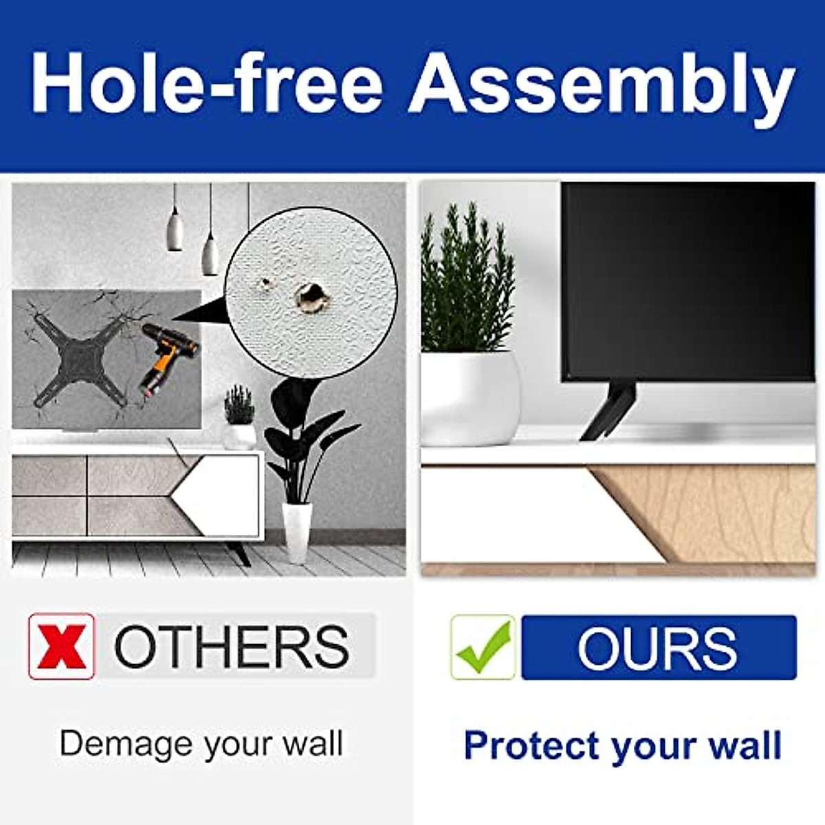 Base Stand for Vizio TV Legs Replacement, for Vizio 32H-G9 D32F-G4 TV Desk Stand with Screws Set, TV Legs for 32" Vizio TV Stand, Tabletop TVs Stand for Vizio Smart TV with Instructions