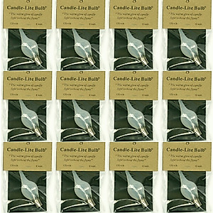 Pack of 12 6 Watt Large Candle-lite Light Bulbs