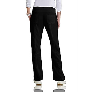 Grey's Anatomy 4276 4 Pkt Yoga Knit Waistband Pant (Black, Medium)