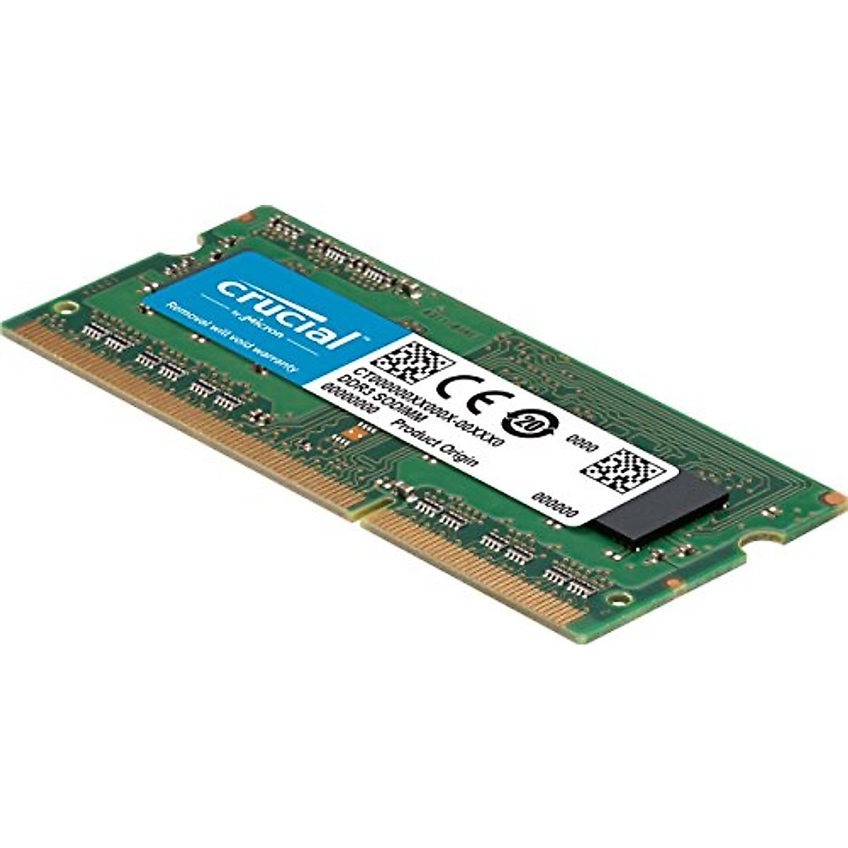 Crucial 8GB KiT (4GBx2) DDR3/DDR3L 1866 MT/s (PC3-14900) Unbuffered SODIMM 204-Pin Memory - CT2K51264BF186DJ