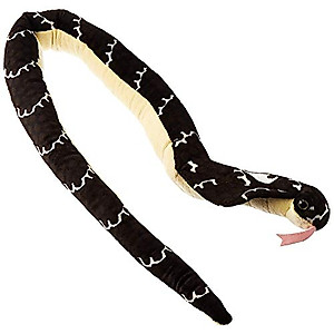 Wild Republic Hooded Cobra, Snake Plush, Stuffed Animal, Plush Toy, Gifts for Kids, 54"