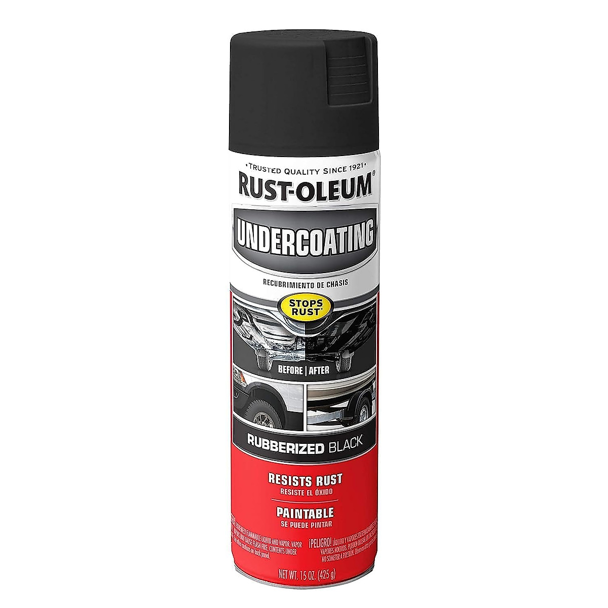 Rust-Oleum 248657 Rubberized Undercoating Spray, 15 oz, Black