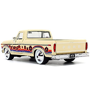 New Jada Compatible with 1979 Ford F-150 Pickup Truck Cream I Love 70's 1/24 Diecast Model Car by Jada 31609