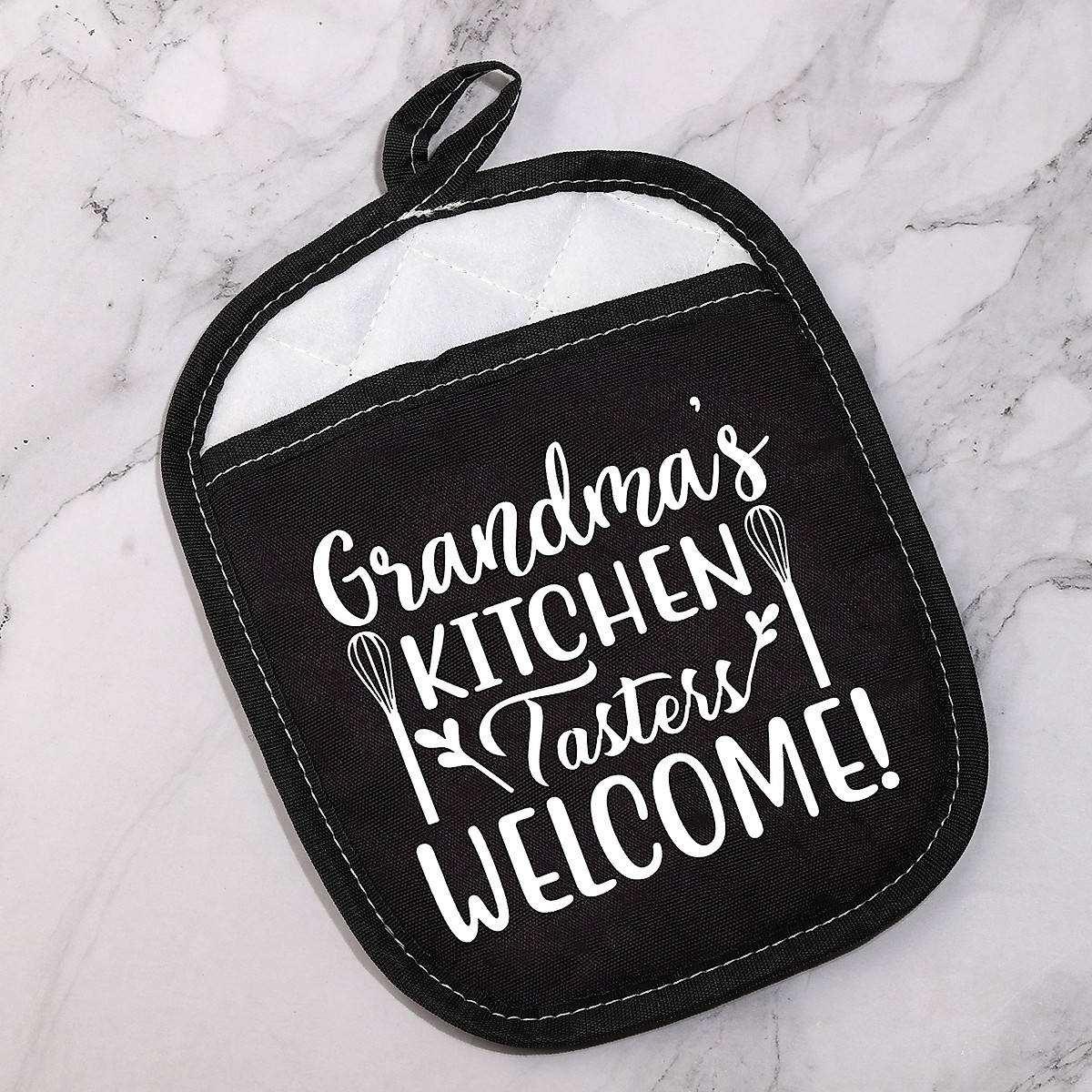 Best Grandma Gift Grandma Pot Holders Grandma's Kitchen Tasters Welcome Potholders (Grandma's Kitchen)