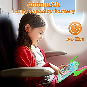 Tablet for Kids 10 inch Kids Tablet 2GB 32GB Android 11 Kids Tablet PC with Kid-Proof Case 1280 * 800 HD Display, Toddler Tablet with Parental Control, Dual Camera, WiFi（Green）