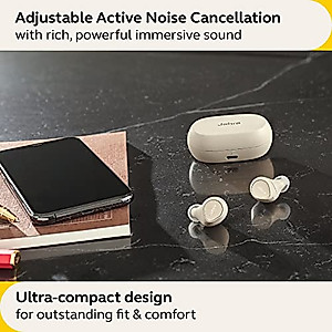 Jabra Elite 7 Pro in Ear Bluetooth Earbuds - Adjustable Active Noise Cancellation True Wireless Buds in a Compact Design MultiSensor Voice Technology for Clear Calls - Gold Beige