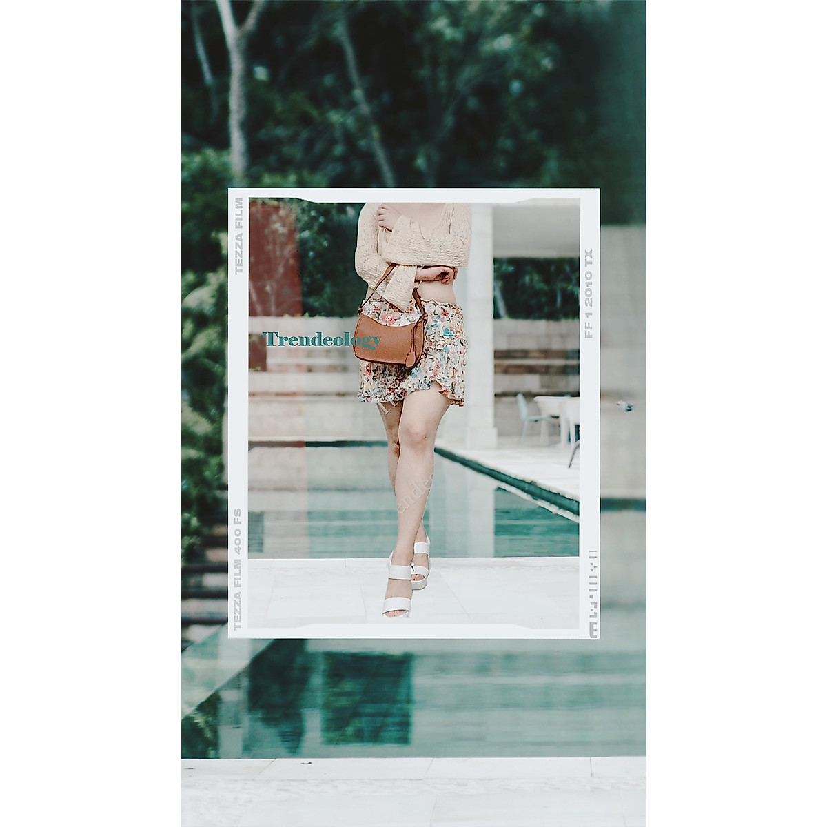 Womens Girls Minimal Vintage Retro Small Vegan Leather Shoulder Bag Purse Wallet Set (zBlack)