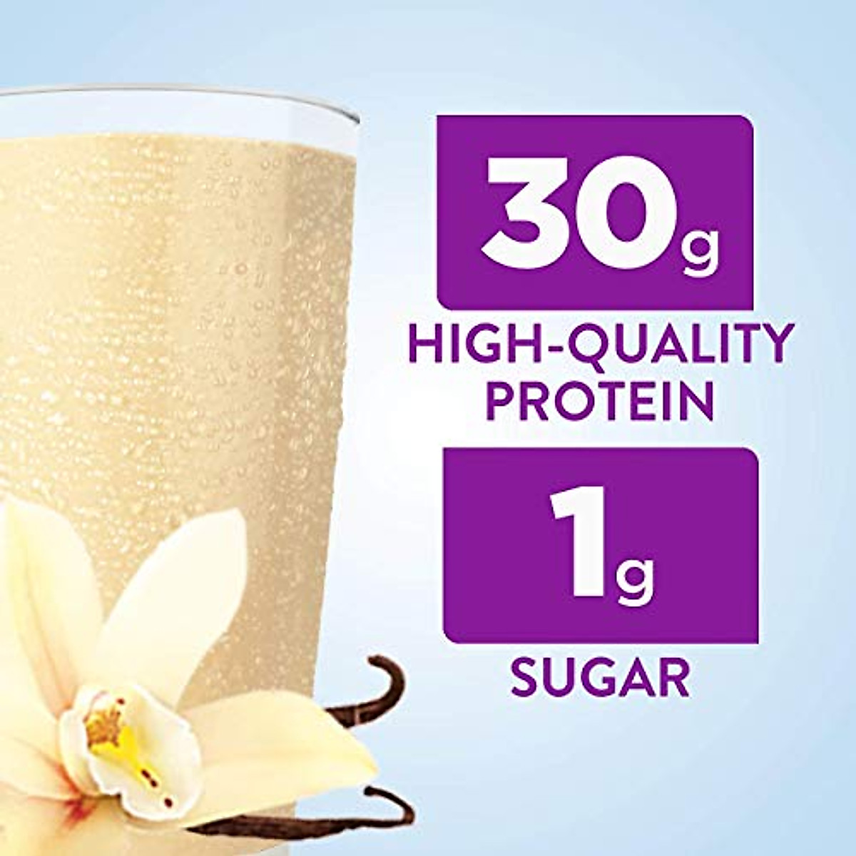 Ensure Max Protein Nutrition Shake with 30g of Protein, 1g of Sugar, High Protein Shake, French Vanilla, 11 fl oz (Pack of 12)