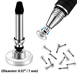 12 Pieces Universal Stylus Replacement Disc Tips Precision Round Shape Replaceable Stylus Pen Disc Tips for Touch Screen Devices