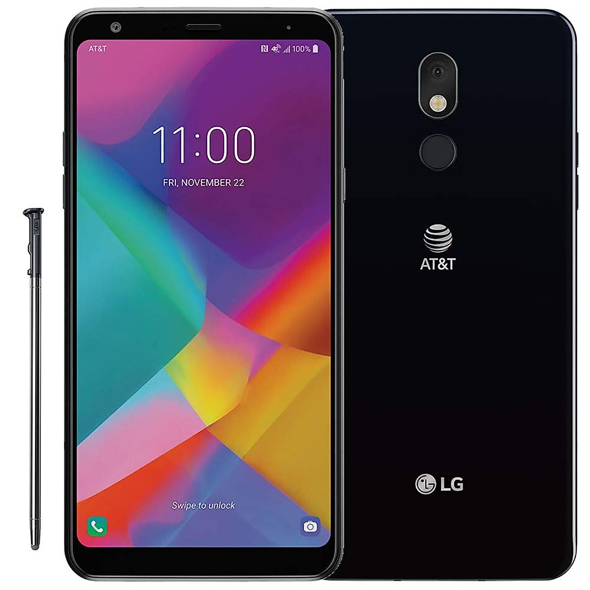 LG Stylo 5 (32GB, 3GB RAM) 6.2" FHD+ Display, 4G LTE GSM Factory Unlocked LM-Q720QM (Black), LMQ720QM.ACCABK