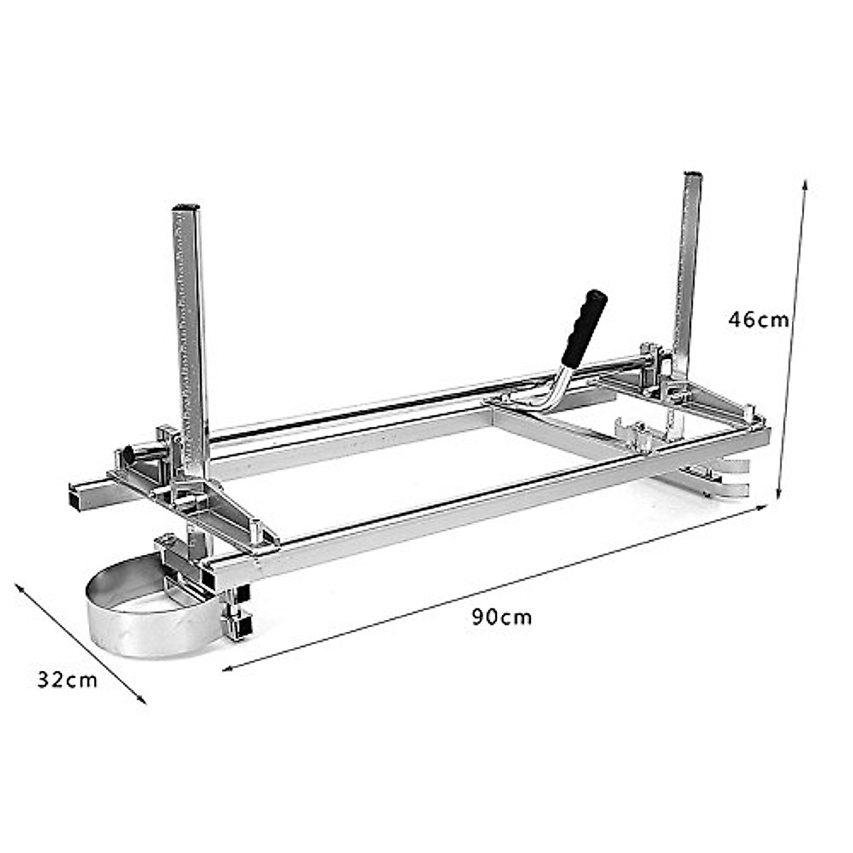 Zchoutrade Portable Chainsaw Mill 14-36 Inch Portable Aluminum Steel Mig Welding Saw Mill 36 Inch Planking Lumber Cutting Bar