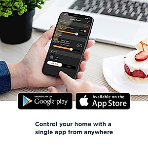 Brilliant Smart Home Control (2-Switch Panel) — Alexa Built-In & Compatible with Ring, Sonos, Hue, Google Nest, Wemo, SmartThings, Apple HomeKit — In-Wall Touchscreen Control for Lights, Music, & More