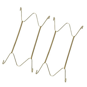 Gazechimp 4pcs Invisible Wall Hanging Plate Hook Hanger Dish Display Holder W Shape